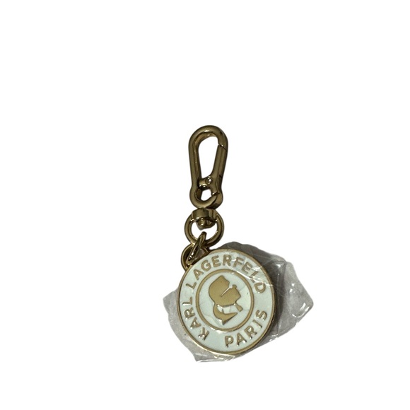 Karl Lagerfeld | Accessories | Nwot Karl Lagerfeld Gold And Cream Key ...